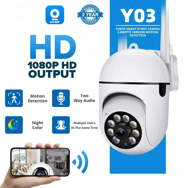 Jual ALLGER CCTV V380 pro IP Lensa Ganda 5MP PTZ Pengawasan 360°Kamera ...