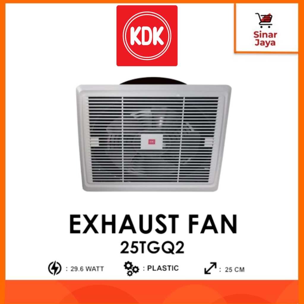 Jual KDK 25-TGQ2 Ceiling Exhaust Fan Plafon / Heksos 10 Inch | Shopee ...