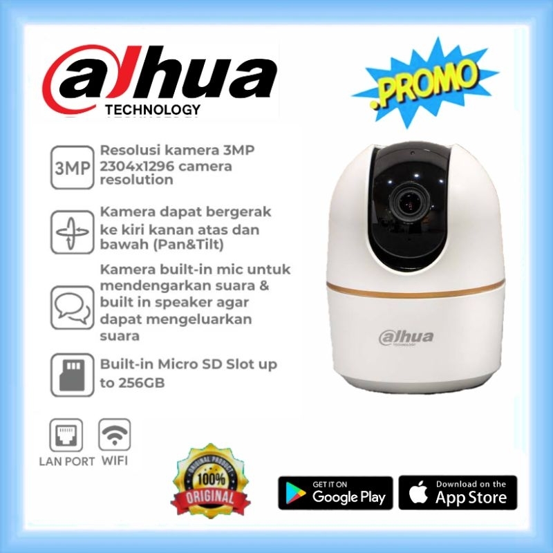 Jual Dahua Hero A1 3MP DH-H3A Cctv Smart Indoor Wifi Pan & Tilt Network ...