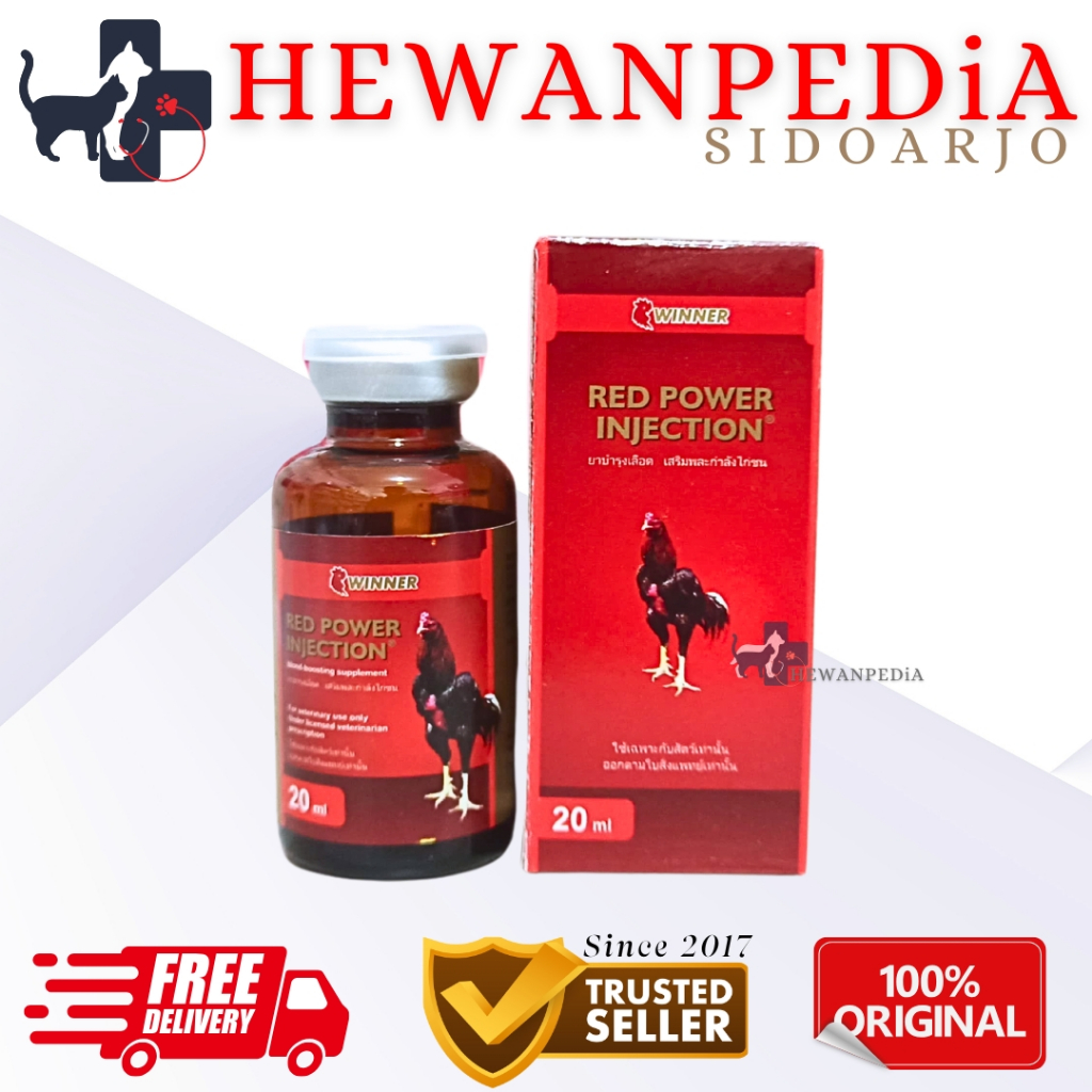 Jual RED POWER INJEKSI 20 ml - Suplemen Multivitamin Ayam Aduan Doping ...