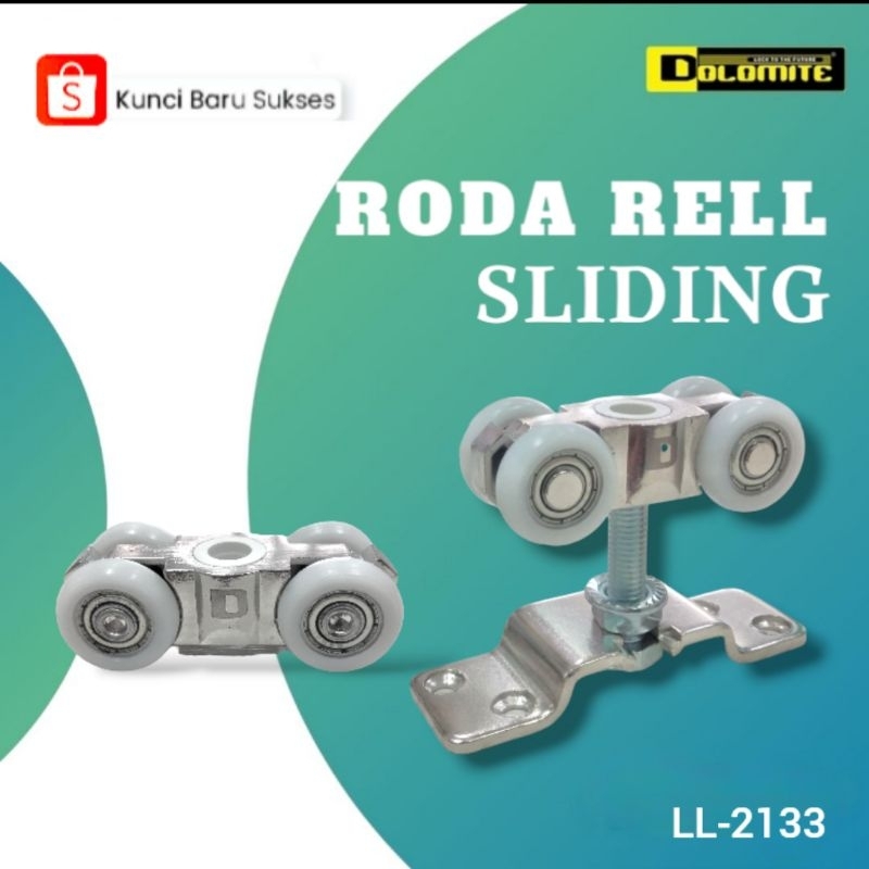 Jual Roda Rell sliding / roda pintu geser Dolomite LL-2133N | Shopee ...