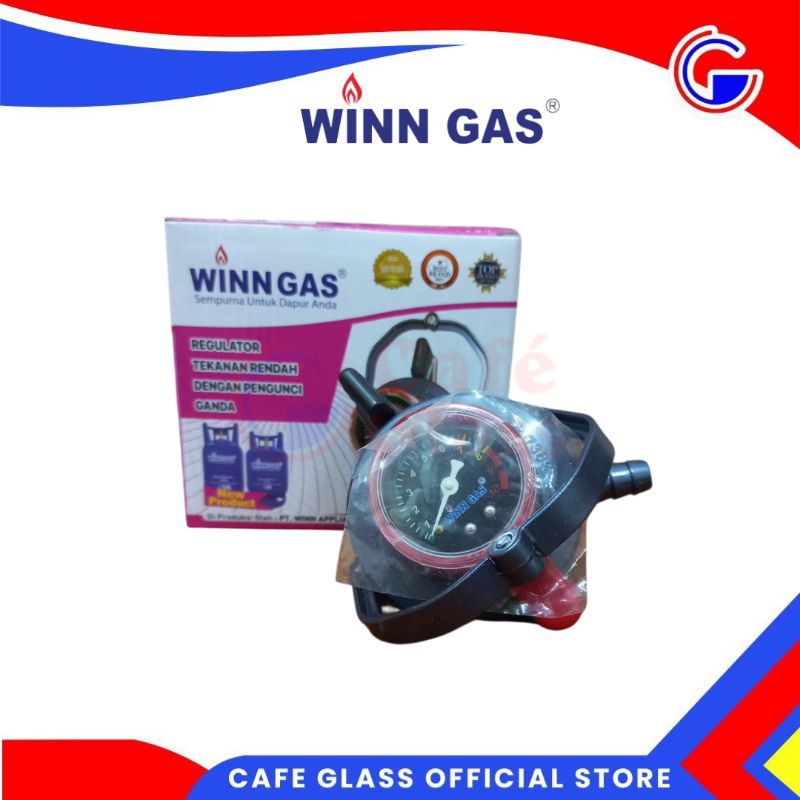 Jual REGULATOR GAS WINN ANTI BOCOR + KUNCI GANDA / REGULATOR LPG 900ML ...