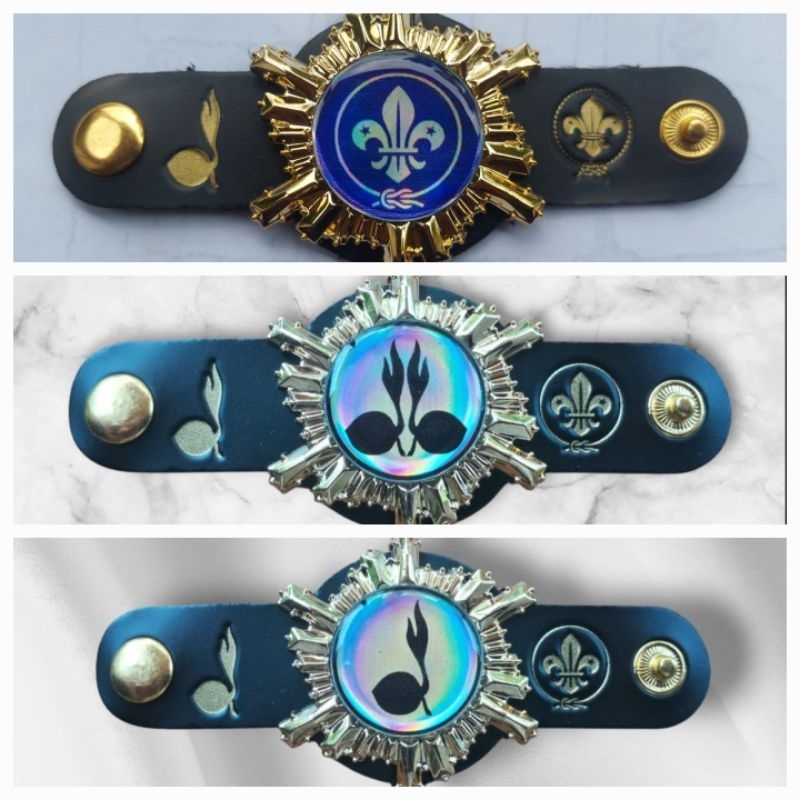 Jual Ring Kacu/Hasduk Pramuka Model Matahri Gold Logo Hologram | Shopee ...