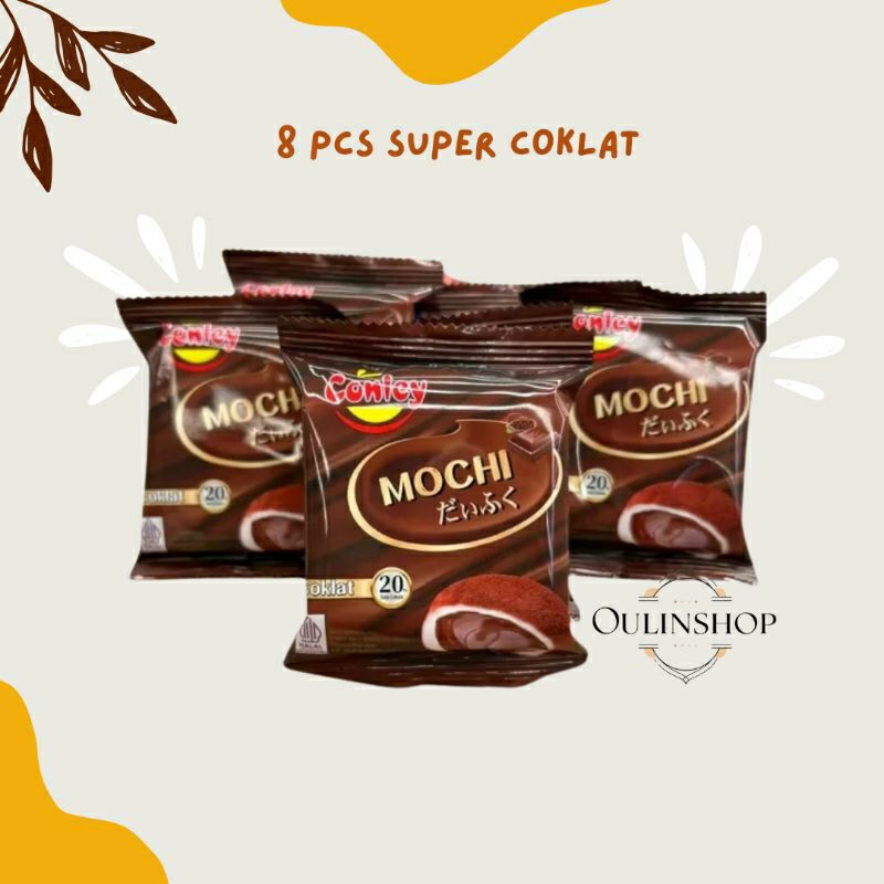 Jual Conley Mochi Viral Super Coklat Kue Mochi Conley Dengan Aneka Rasa ...