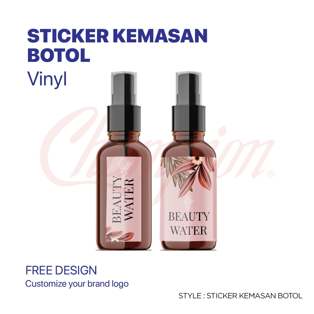Jual Sticker Label Kemasan Botol Tahan Air/Cetak Sticker Label ...