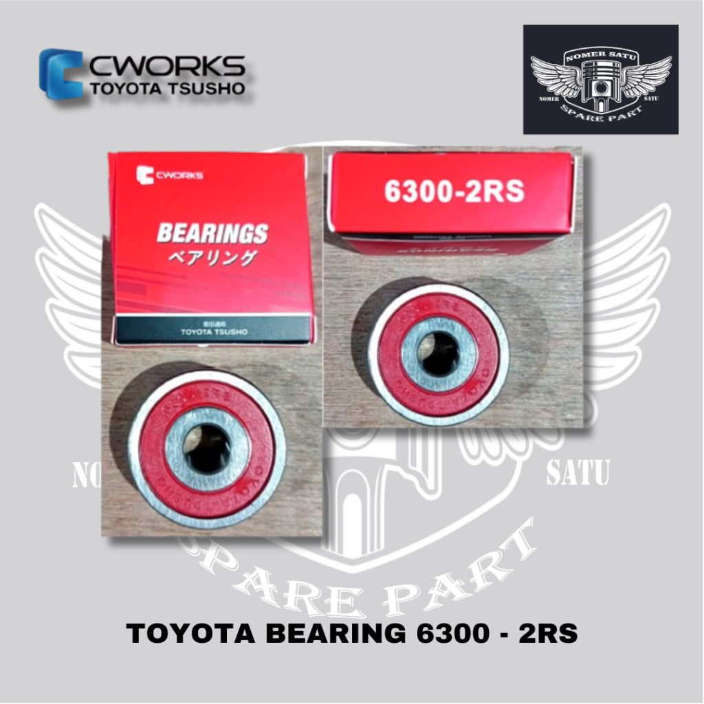 Jual TOYOTA TSUSHO BEARING RODA DEPAN CWORKS 6300 2RS NMAX 155 / AEROX ...