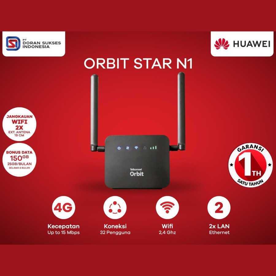 Jual Telkomsel Orbit Star N1 (HKM0127) Router/Modem/Wifi 4G High Speed | Shopee Indonesia