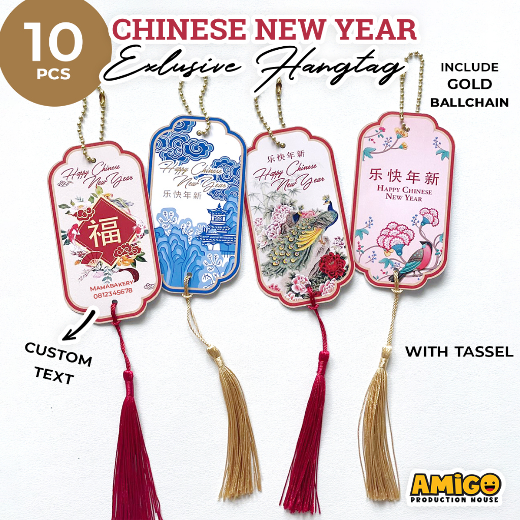 Jual Hangtag Imlek Exlusive Custom Nama Tassel Tag Chinese New Year ...