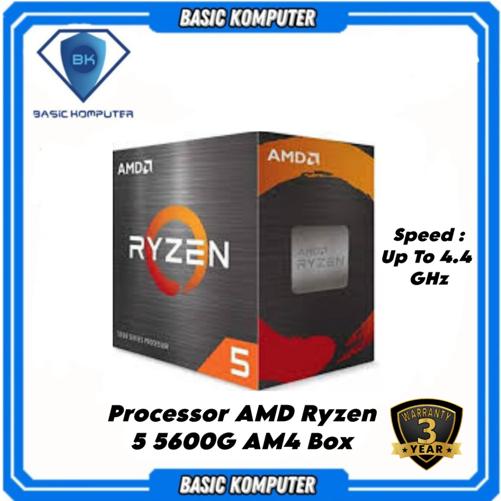 Jual PROCESSOR AMD RYZEN 5 5600G 3.9 GHz BOX CPU SOCKET AM4 GARANSI 3 ...