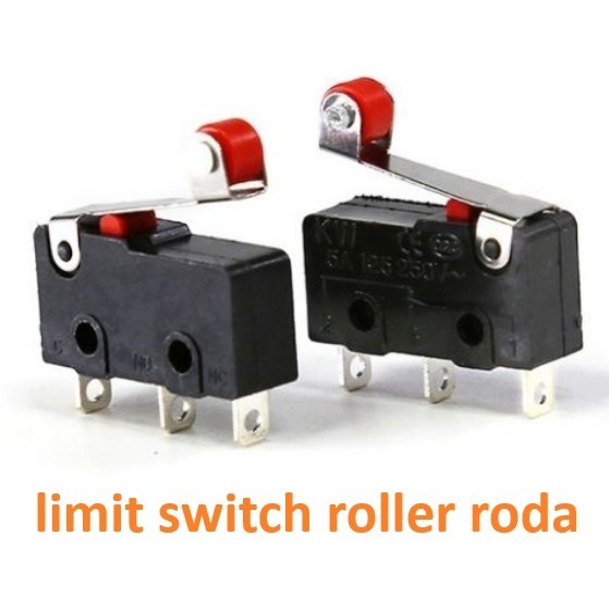 Jual micro limit switch roller roda Saklar 3p 3 pin Gagang 5A 250V NO NC SPDT | Shopee Indonesia