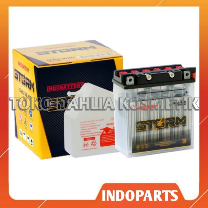 Jual Indoparts Indobattery GM5Z-3B-KIT-S Aki Motor | Shopee Indonesia