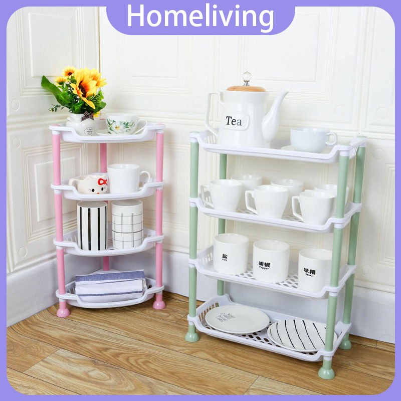 Jual Homeliving Rak Dapur Troli Serbaguna - Rak Piring Plastik 4 Susun ...