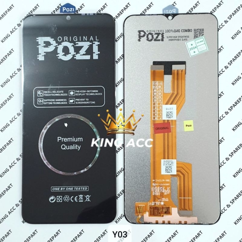 Jual POZI LCD TOUCHSCREEN VIVO Y03 BLACK POZI | Shopee Indonesia