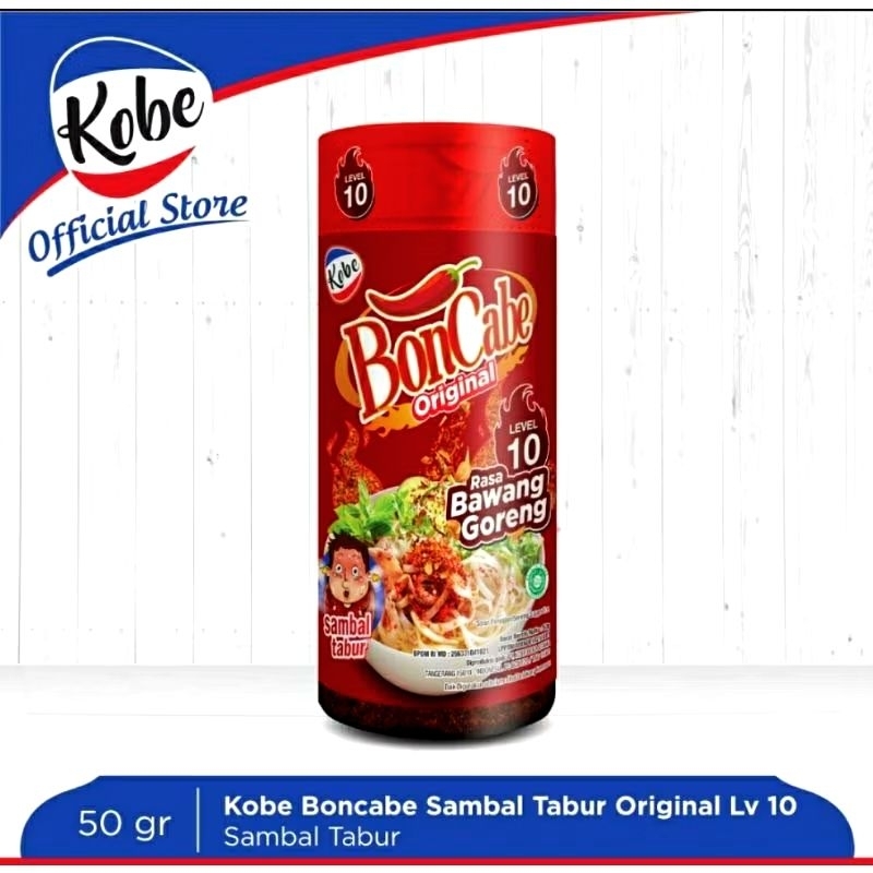 Jual Bon Cabe Kobe Original BOTOL Level 10 50gr | Shopee Indonesia