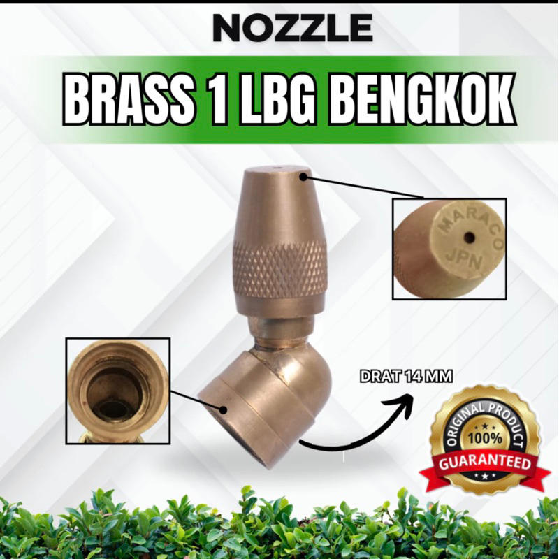 Jual NOZZLE KUNINGAN SPRAYER ELEKTRIK BENGKOK 1 LUBANG MISTING NOZLE ...