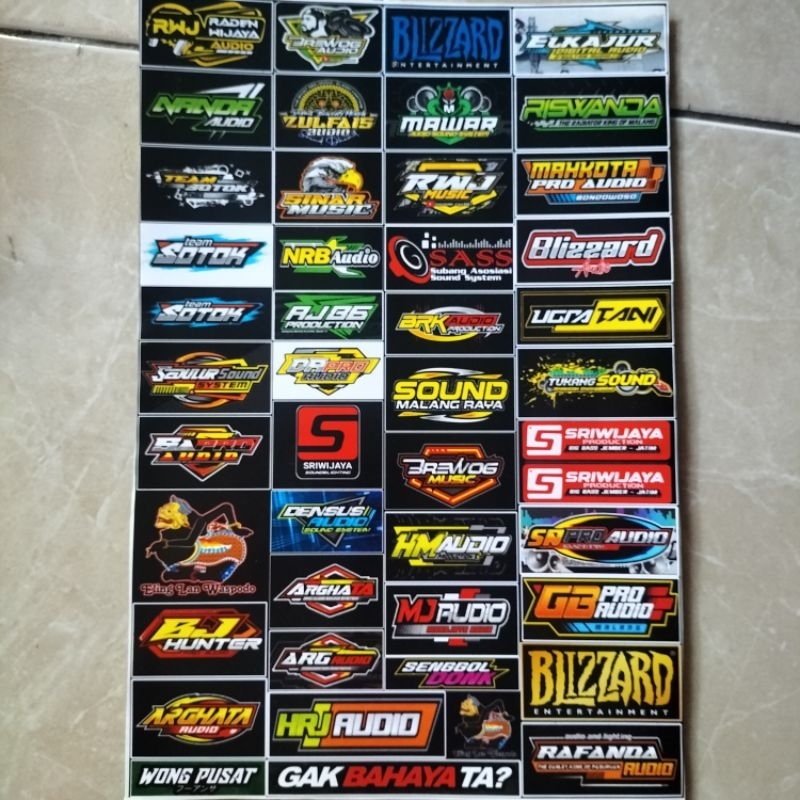 Jual STIKER CROMO RWJ BREWOG DAN SOUND LAINYA | STIKER PACK BAHAN VYNIL ...