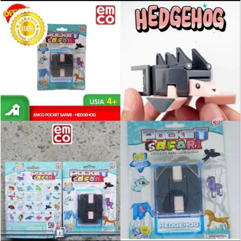 Jual EMCO POCKET SAFARI HURUF H HEDGEHOG LANDAK MORPH ANIMALS HURUF ...