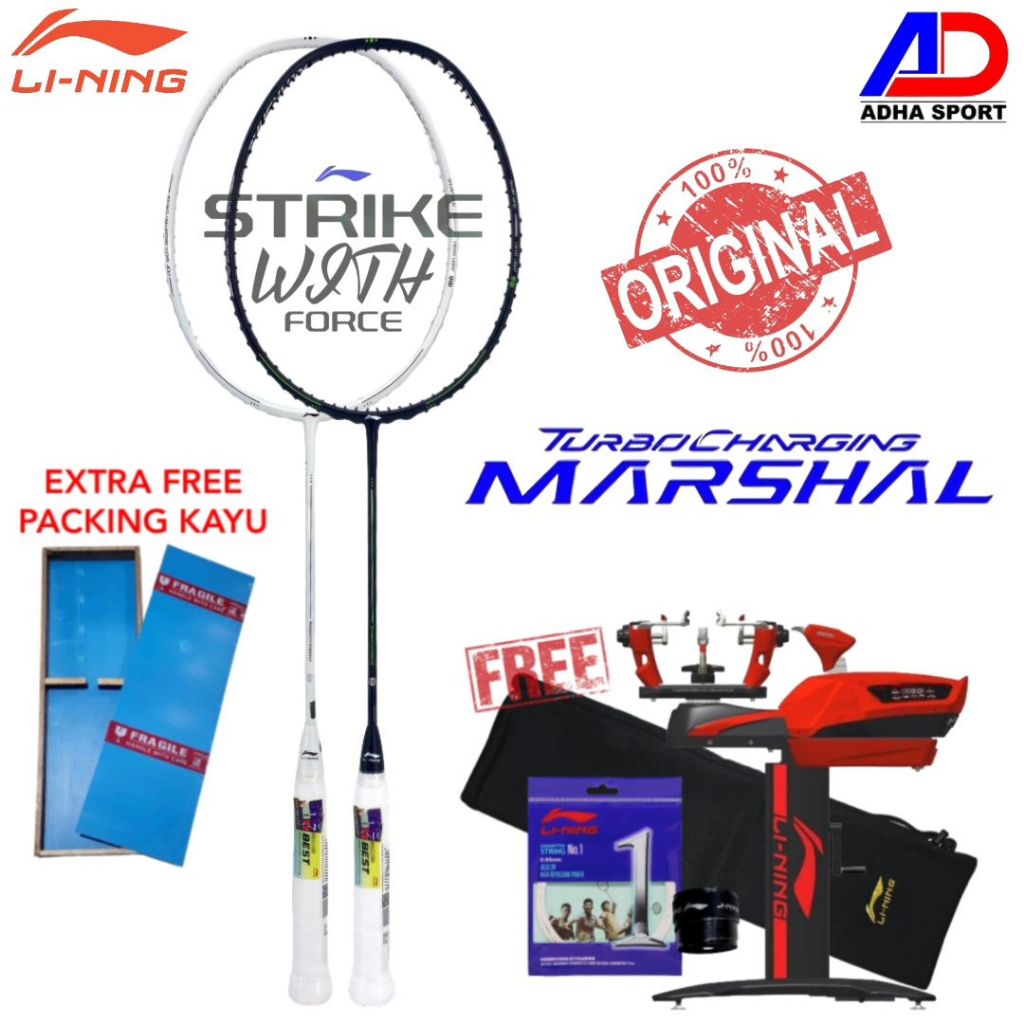 Jual Raket Badminton Lining Turbo Charging Marshal AYPU079 Raket ...