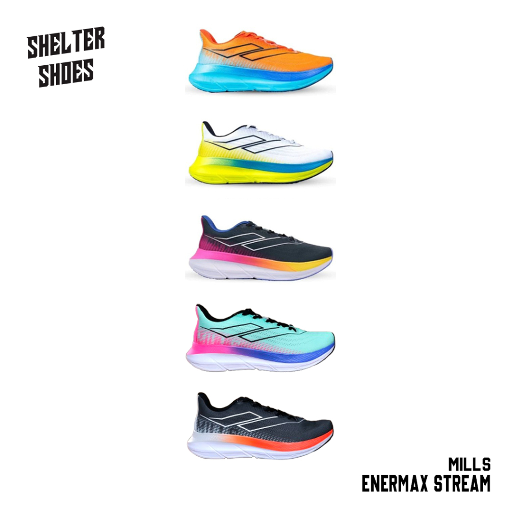 Jual SEPATU RUNNING MILLS RUNNING ENERMAX STREAM 3 WARNA DAILY TRAINER ...