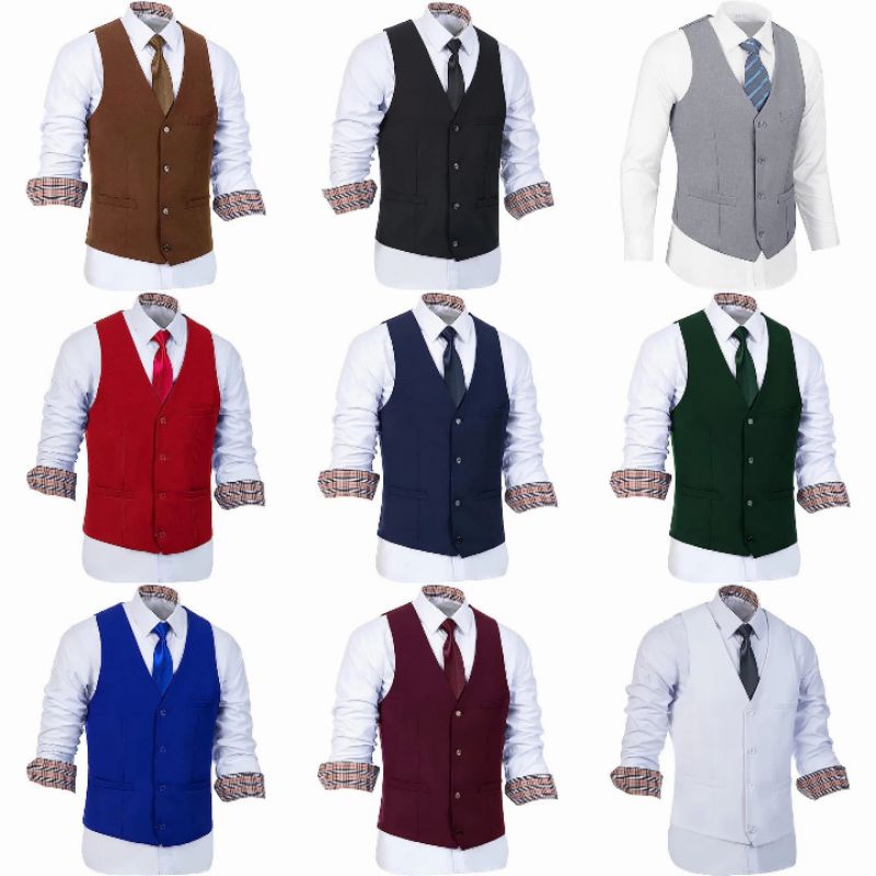 Jual Vest Pria Rompi Pria Formal High Twist Rompi Jas Pria | Shopee ...