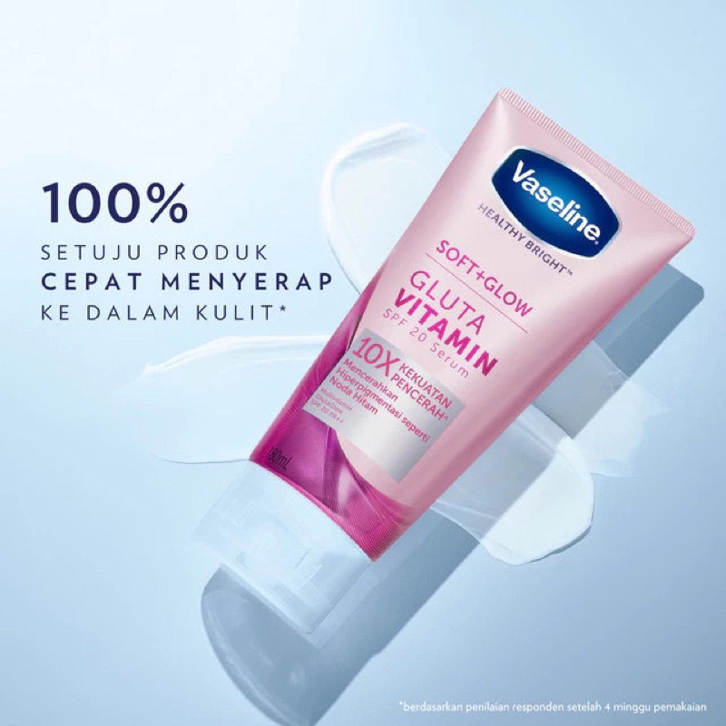 Jual VASELINE SOFT GLOW GLUTA SPF 20/180ML | Shopee Indonesia