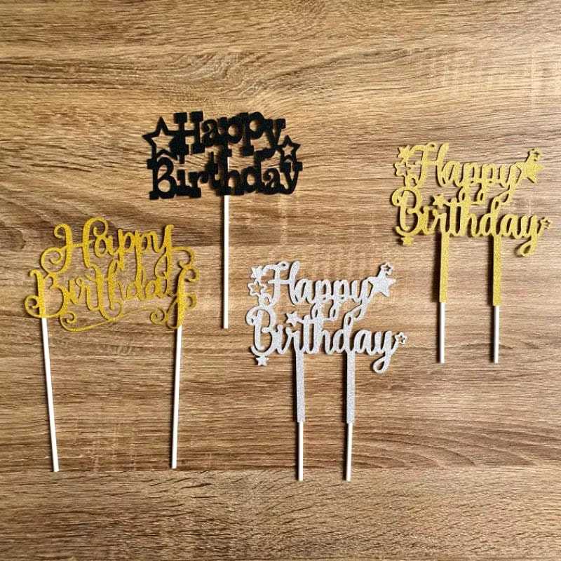 Jual Cake Topper Glitter Happy Birthday A09 A10 A11 - Hiasan Kue Dekorasi Ulang Tahun | Shopee ...