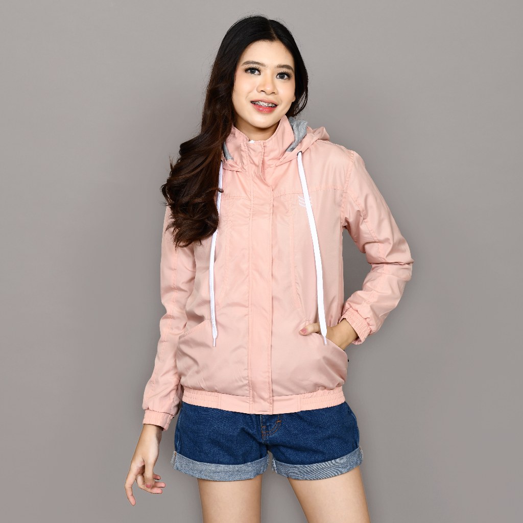 Jual Delibra Jaket Parasut Wanita Marsya Pink | Shopee Indonesia