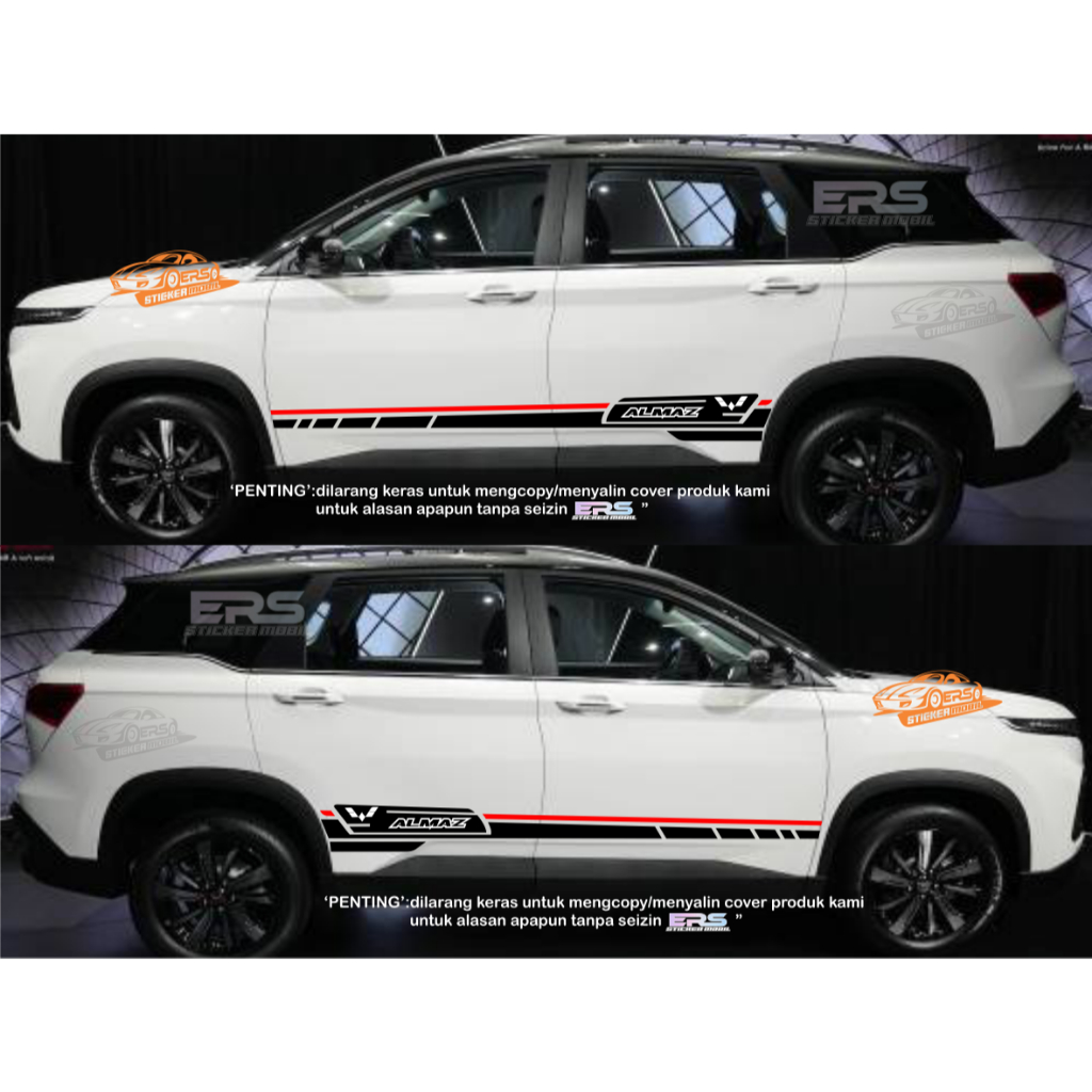 Jual sticker mobil wuling almaz stiker striping wuling motorsports ...