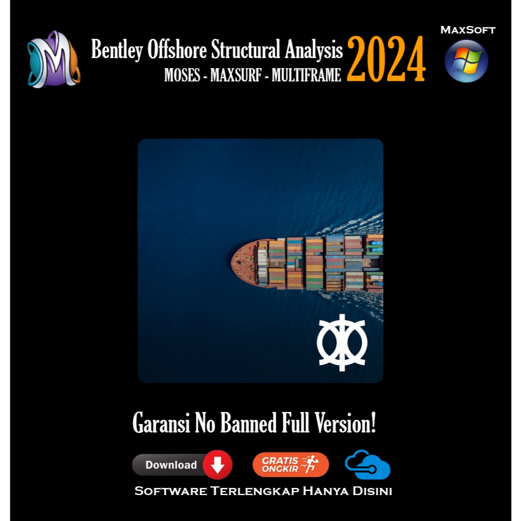 Jual Bentley Offshore Structural Analysis Moses, Maxsurf, Multiframe ...