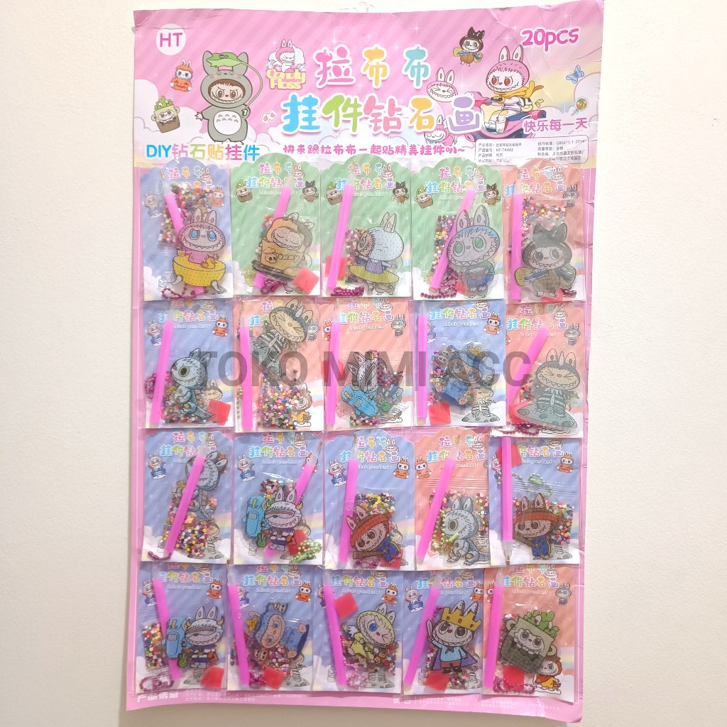 Jual MIMI ACC GROSIR 20 PCS DIAMOND PAINTING GANTUNGAN KUNCI LABUBU ...