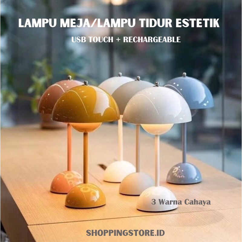 Jual Lampu Meja Kuncup Bunga LED Modern Lampu Meja Jamur Lampu Meja ...
