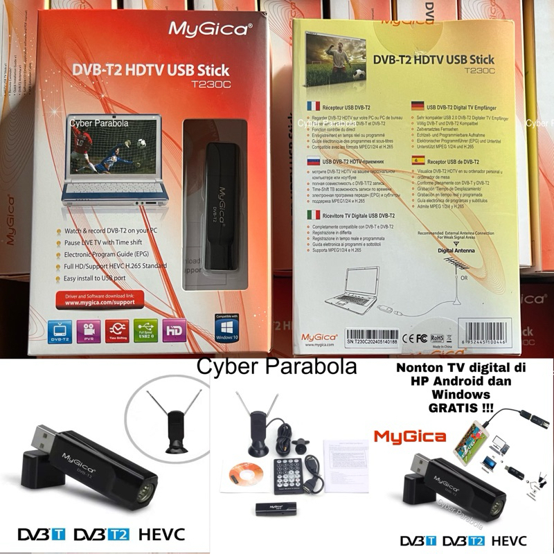 Jual USB DVB T2 TV DIGITAL MyGica T230 | Shopee Indonesia