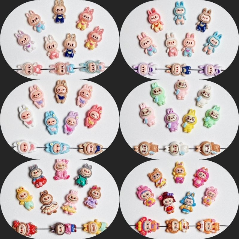 Jual 10PCS RESIN CLAY LABUBU | MANIK LABUBU LUBANG TEMBUS | Shopee ...