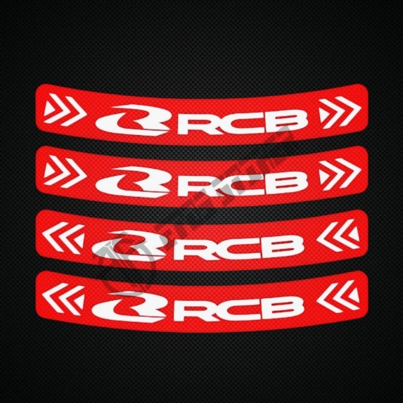 Jual Stiker velg Rcb sticker cutting lis pelg motor rcb racing boy ...