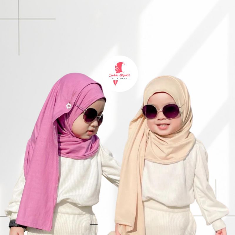 Jual Jilbab Pashmina Instan Kancing ank 2-8 Tahun / Hijab Pastan ...