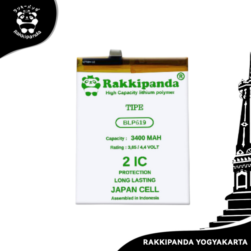 Jual Baterai RakkiPanda Battery BLP619 Oppo A39 / A57 | Shopee Indonesia