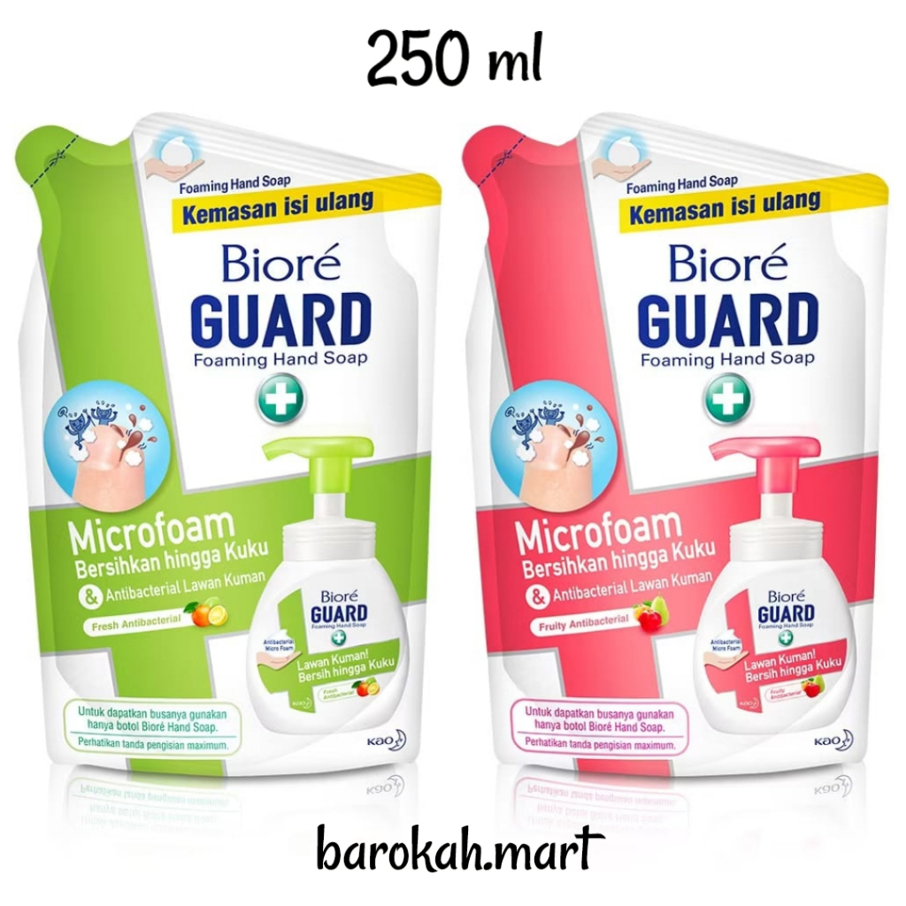 Jual Biore Guard Sabun Cuci Tangan Foam Fruity atau Fresh Anti Bakteri ...