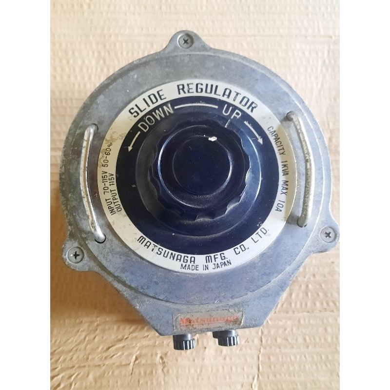 Jual slide regulator matsunaga 10A input 70-115v. out put 115 volt ...