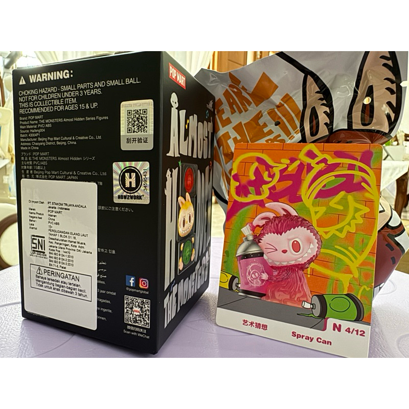 Jual Pop Mart Labubu Almost Hidden - Spray Can (pink) | Shopee Indonesia