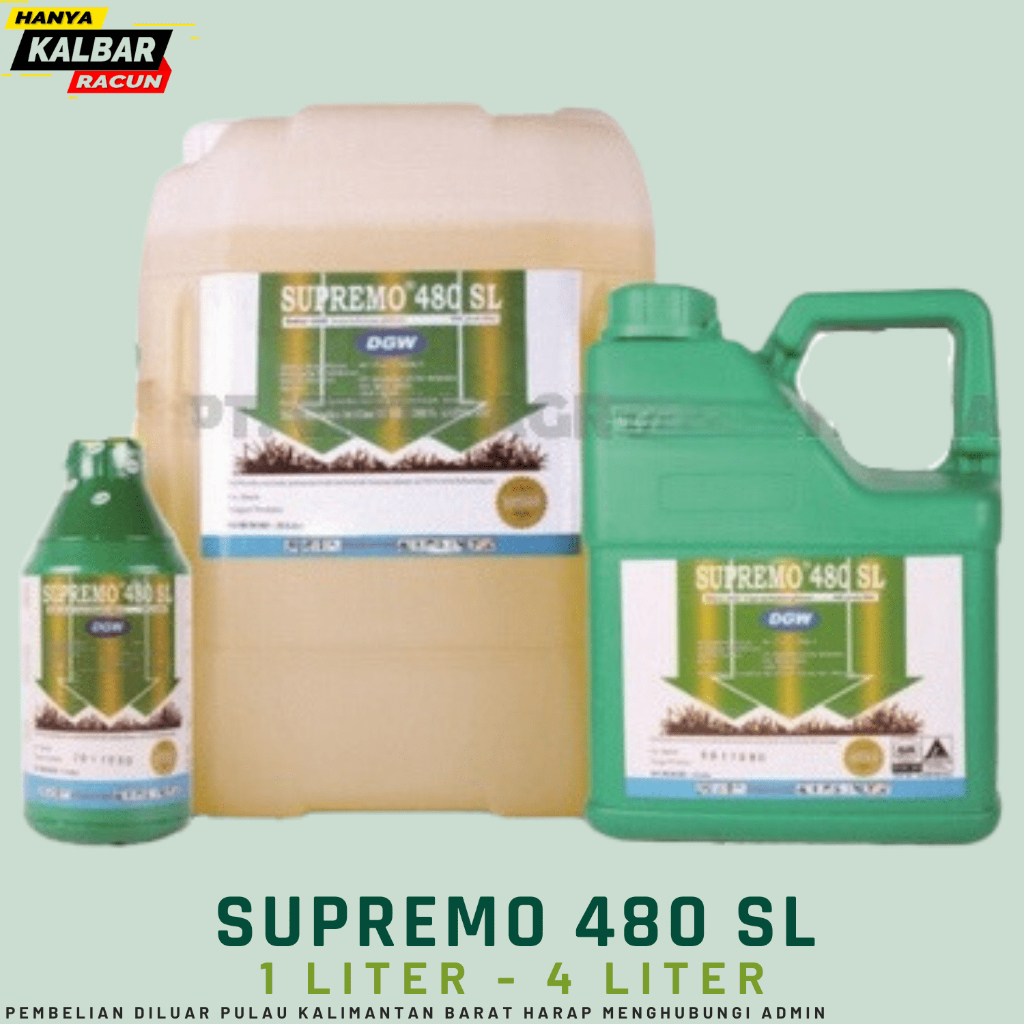 Jual HERBISIDA SUPREMO GOLD 480 SL 1 LT RACUN RUMPUT SISTEMIK GLIFOSAT ...