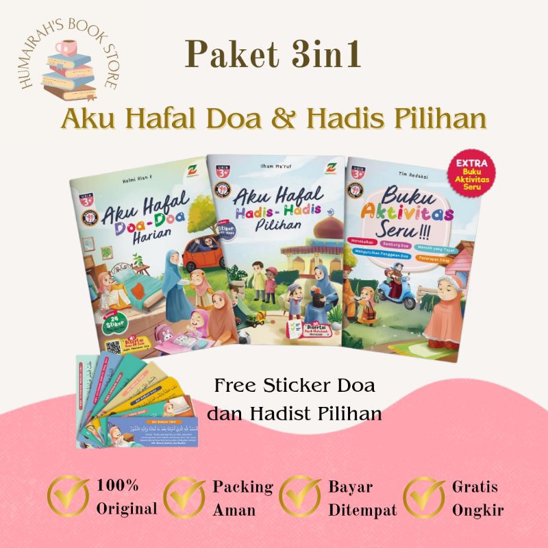 Jual [Ready Stock] HBS - Ziyad Paket 3 Buku Hafal Doa Harian dan Hadis ...