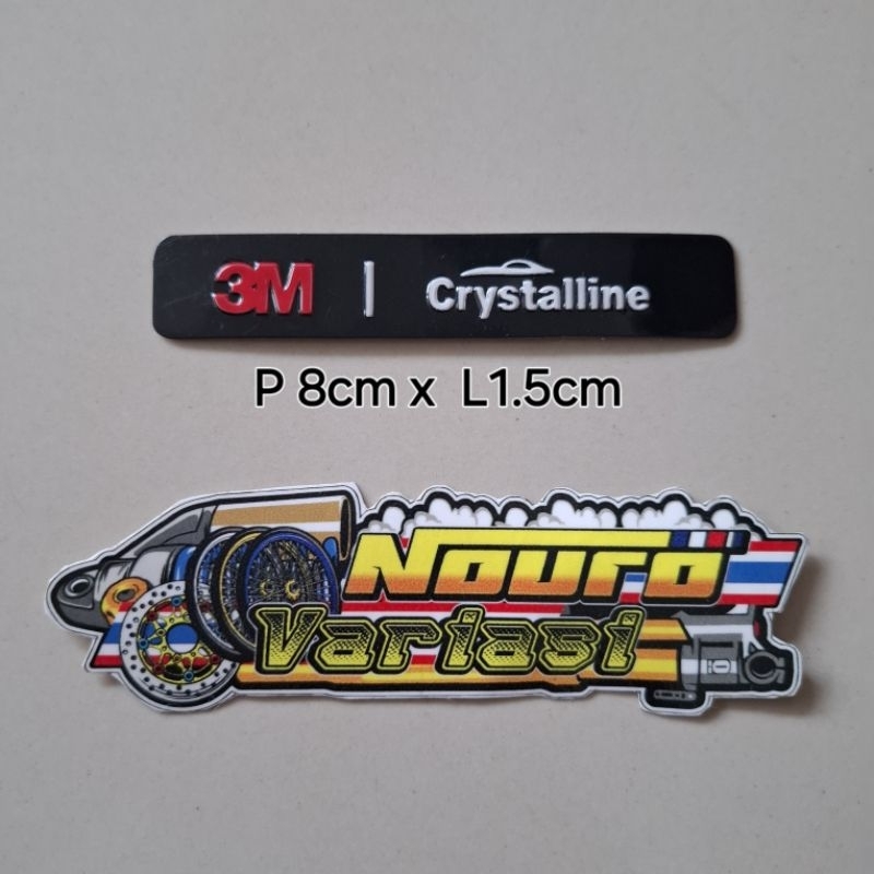 Jual Stiker 3M Crystalline kaca film emblem embos timbul | Shopee Indonesia