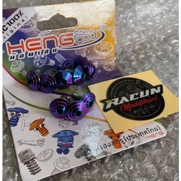 Jual Baut probolt stainless topi payung drat 10 m6 spiral umbrella m6 x 15 gold blue chrome ...