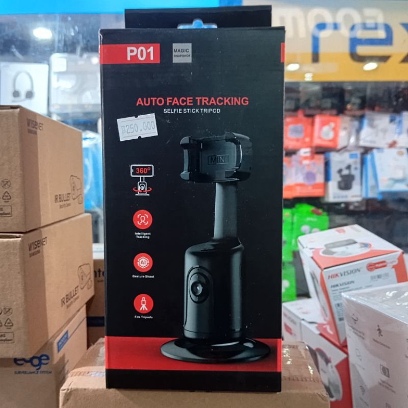 Jual AUTO FACE TRACKING P01 DESKTOP GIMBAL SELFIE STICK TRIPOD | Shopee ...