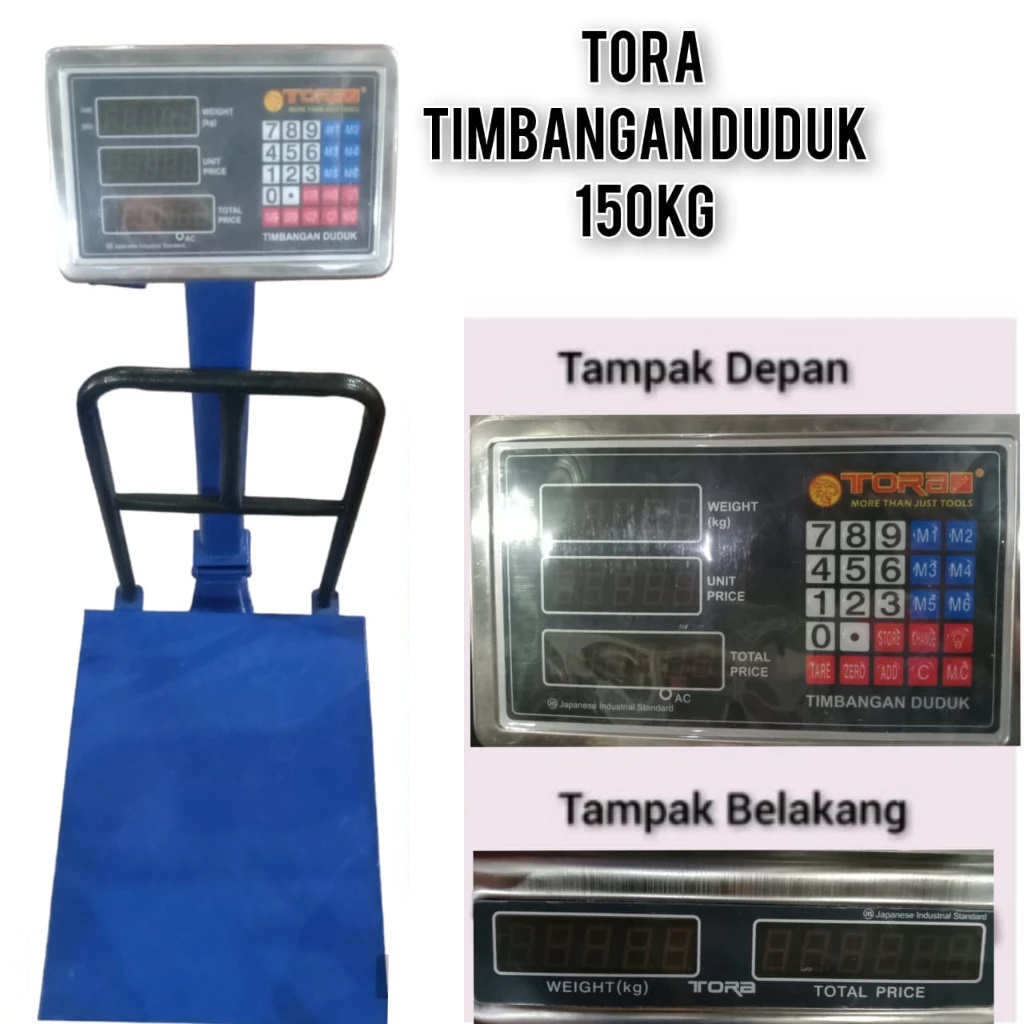 Jual Timbangan Duduk Digital Tora 150kg 150 Kg Timbangan Penukur Berat ...