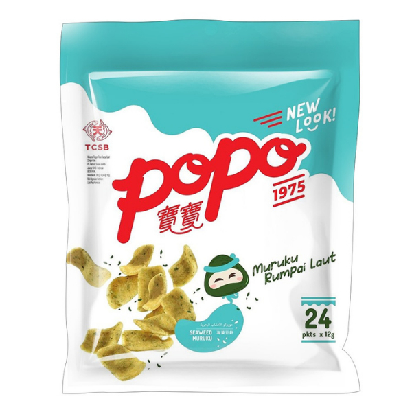 Jual PoPO Muruku Rasa Ikan Seaweed Spicy Chicken Sweet Spicy Otak-Ku ...