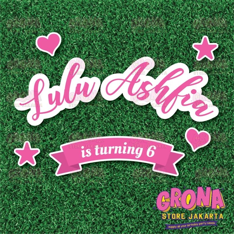 Jual Tulisan nama Dekorasi Backdrop Ulang tahun / Lamaran / wedding ...