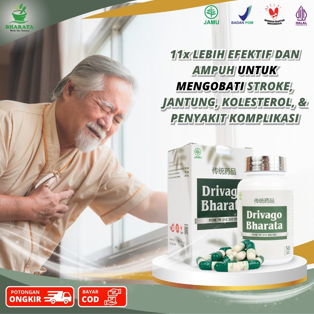 Jual Obat Jantung dan Obat Stroke Super Premium DRIVAGO BHARATA ASLI ...