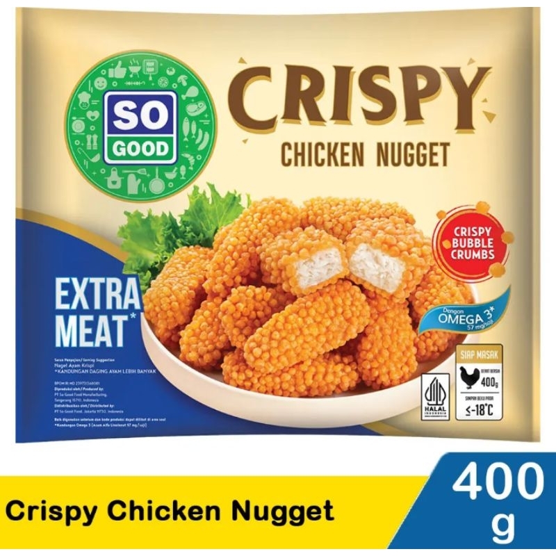 Jual so good crispy chicken nugget 400 gr | Shopee Indonesia