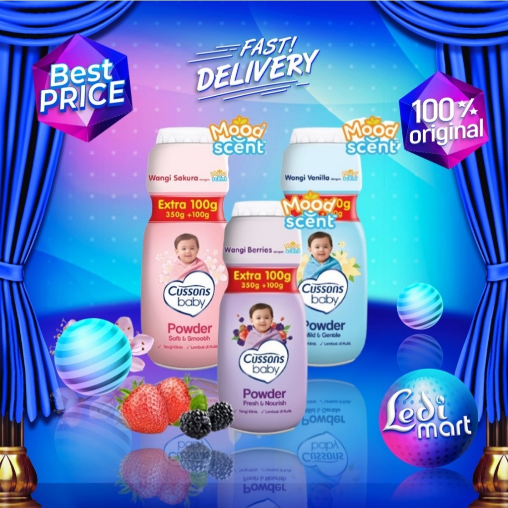 Jual Cussons Baby Powder 350gr + 100gr | Bedak Bayi Cusson | Perawatan ...